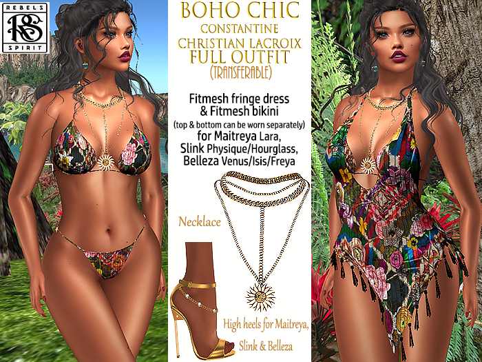 Second Life Marketplace - RebelsSpirit - BOHO CHIC CONSTANTINE - Full Outfit - TRANSFER
